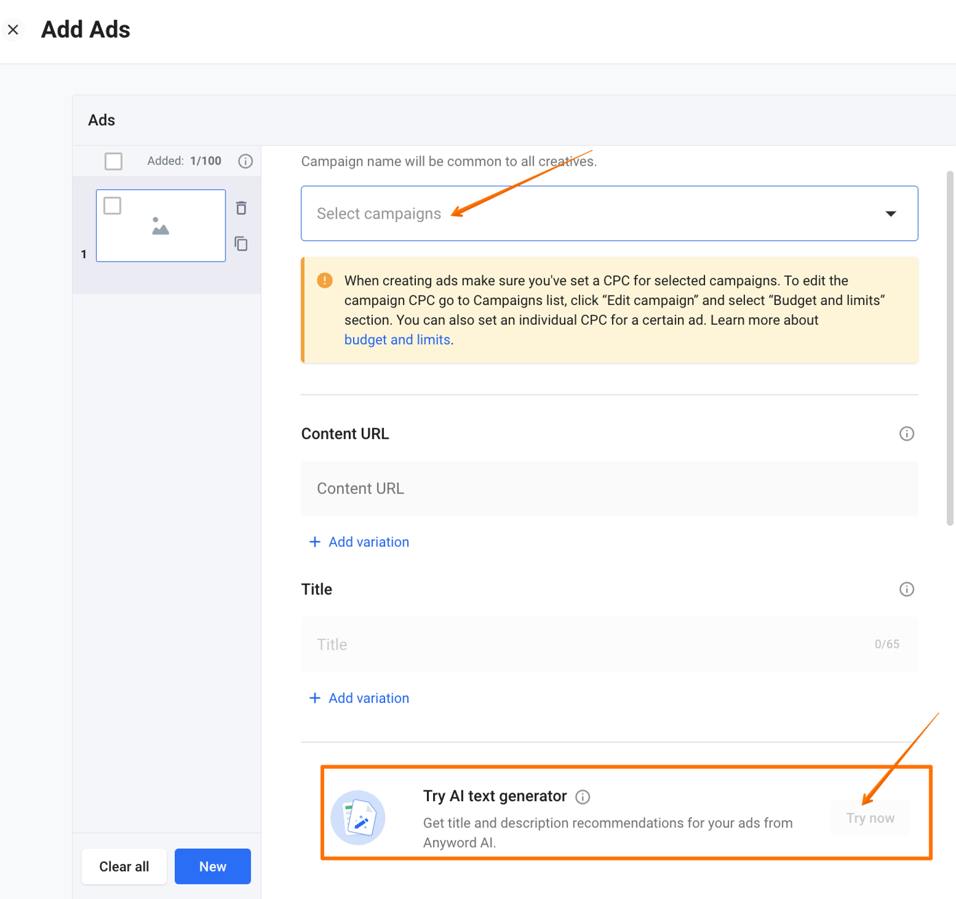 AI Text Generator for Title and Description