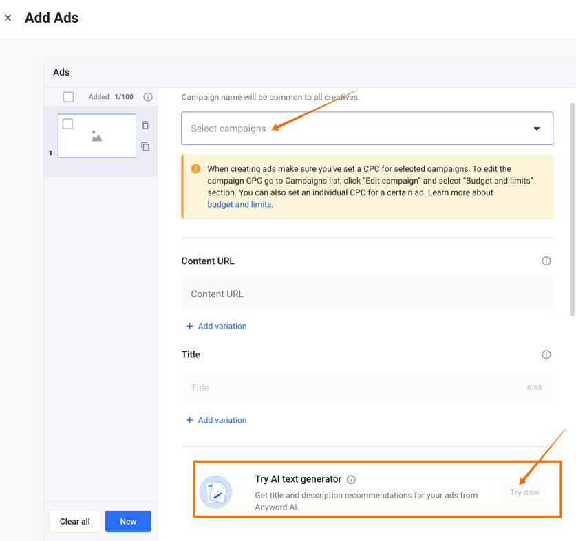 AI Text Generator for Title and Description