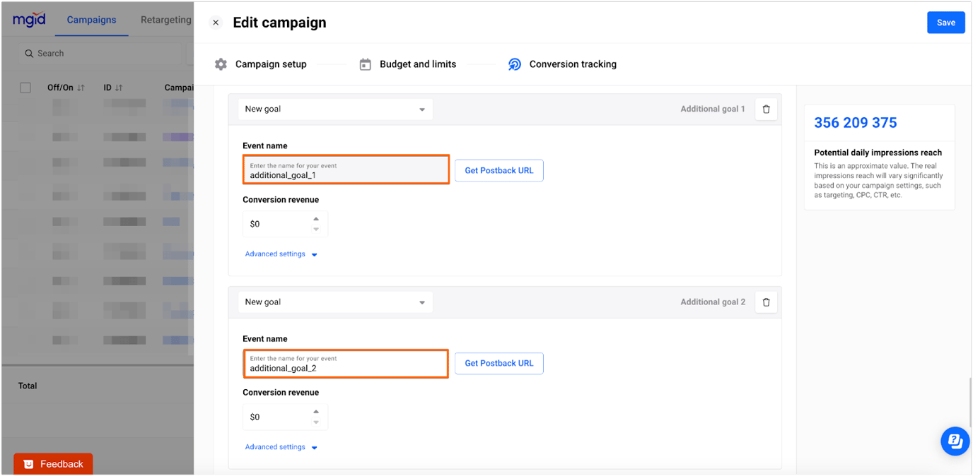 Adjust Tracker Integration in MGID Ads