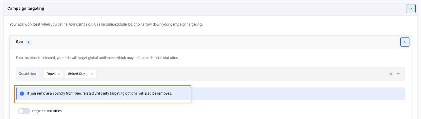 Audience Targeting Functionality
