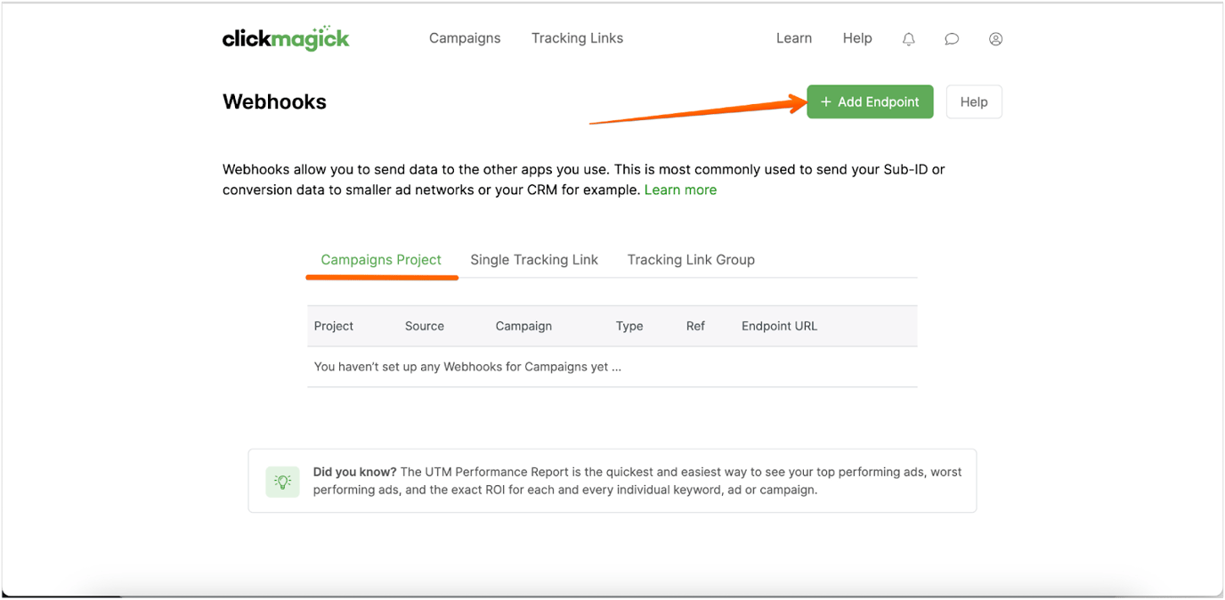 ClickMagick Tracker Integration in MGID Ads