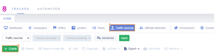 Voluum.com Tracker Integration in MGID Ads