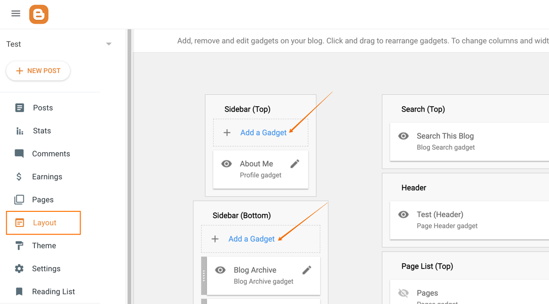 MGID Widget Code Installation on the Blogger Platform