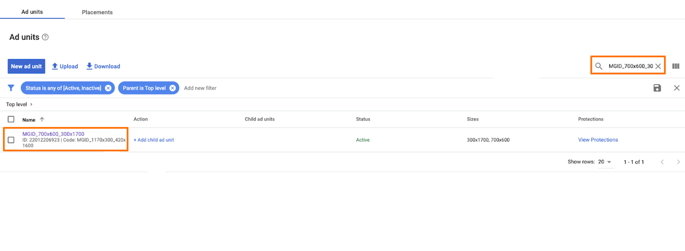 MGID widget implementation guide for Google Ad manager (GAM)