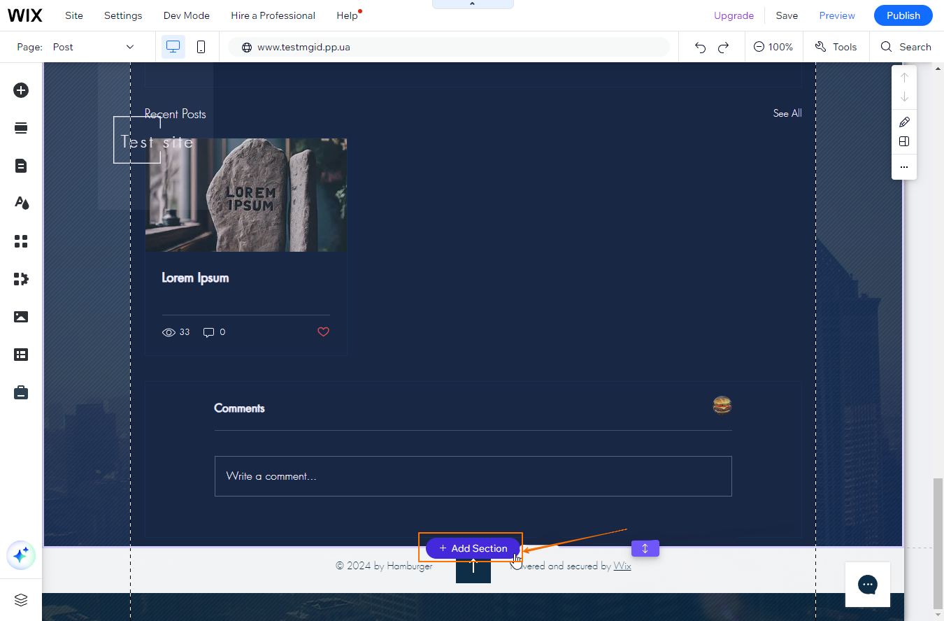 MGID Widget Code Installation on Wix.com